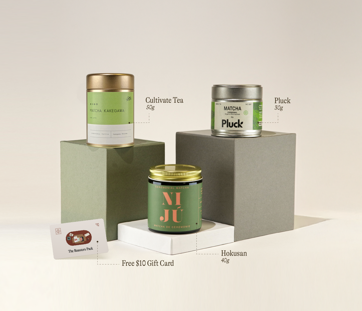 Matcha Tasting Flight – The Roasters Pack