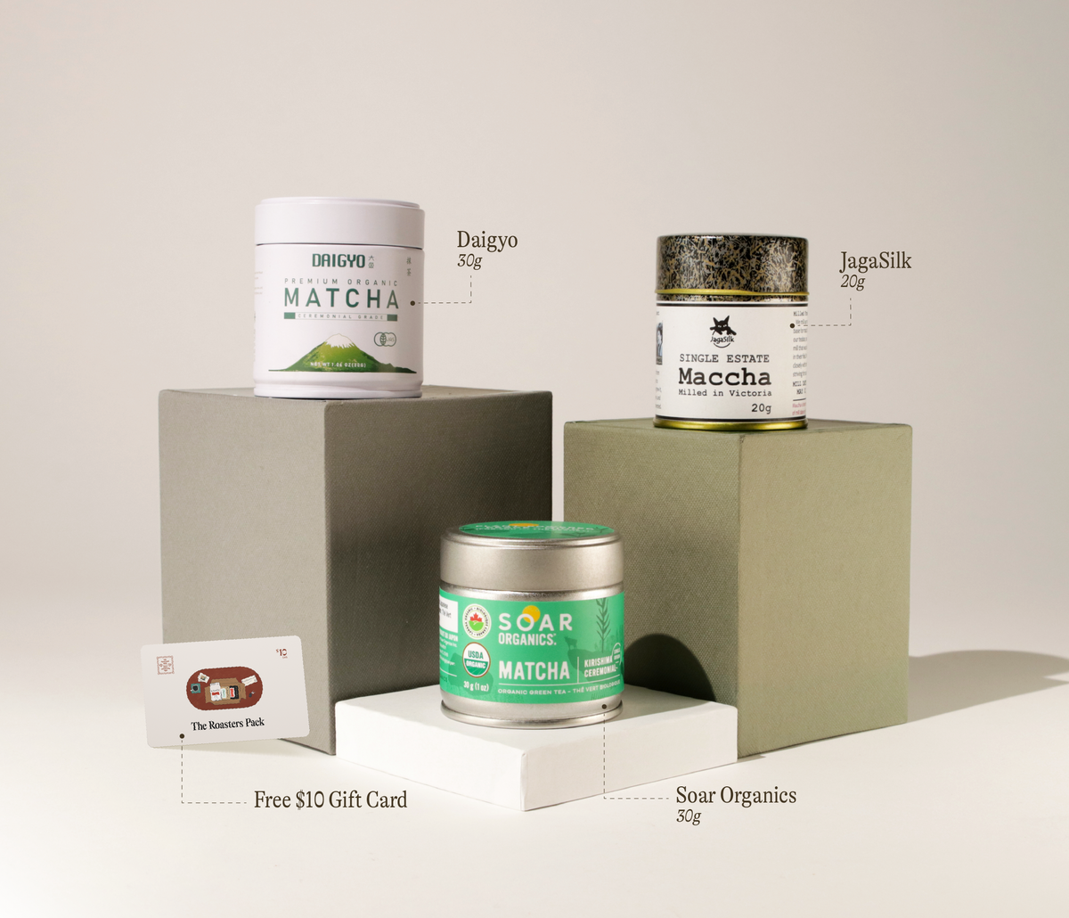 Matcha Tasting Flight – The Roasters Pack